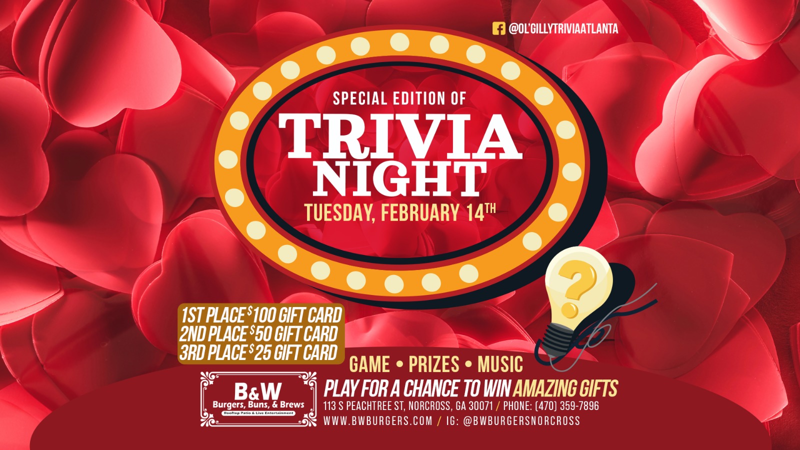 Trivia Night | B & W Burgers