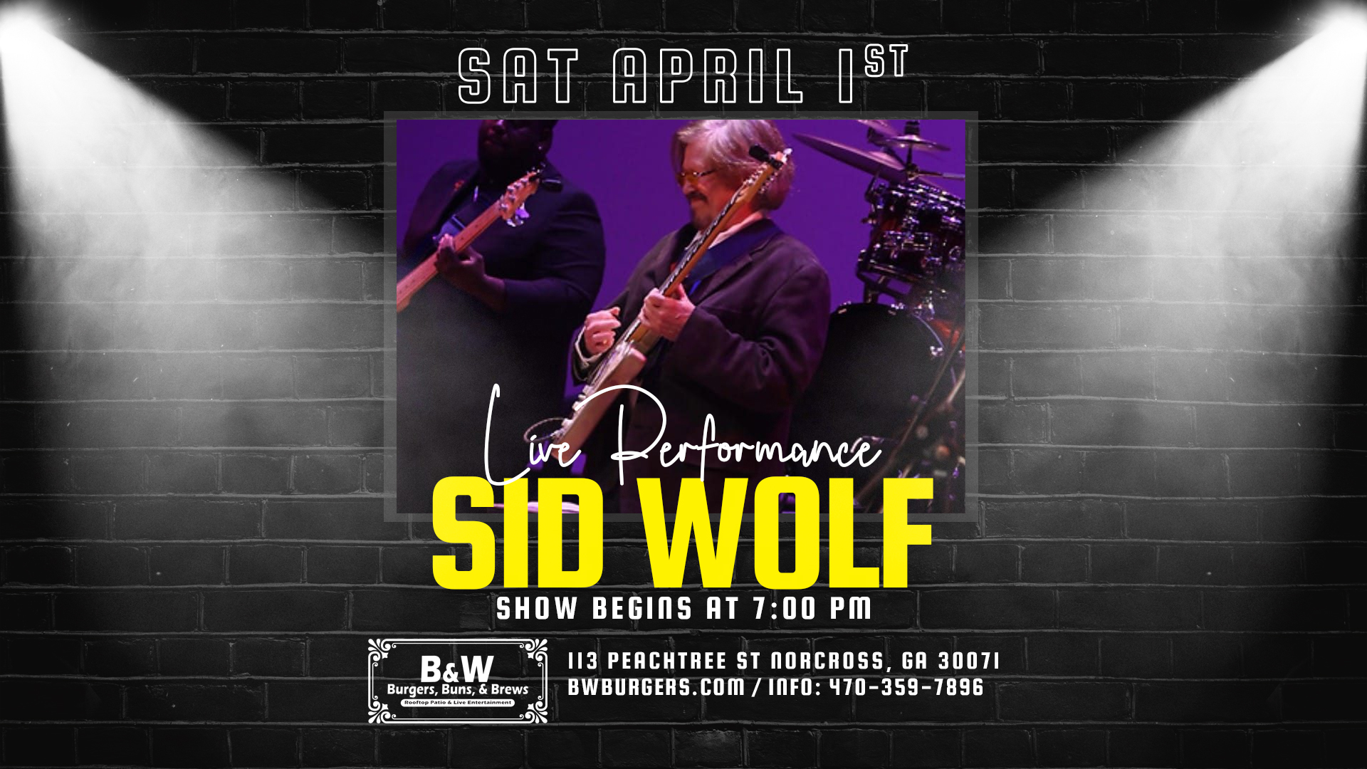Sid Wolf | B & W Burgers