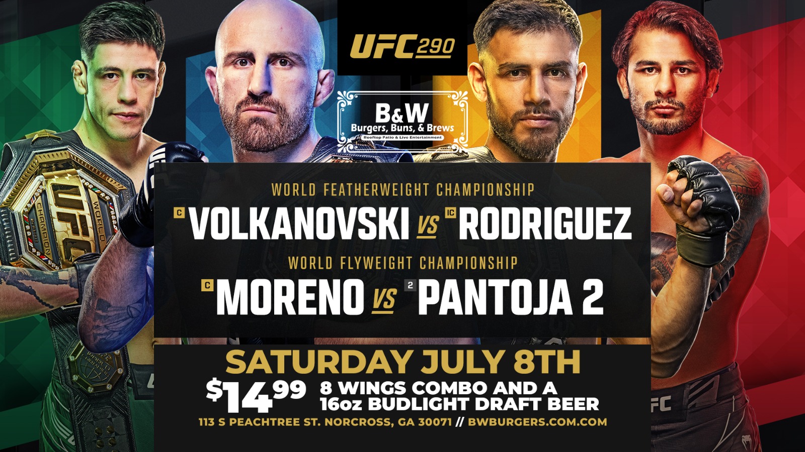 UFC 290 | B & W Burgers