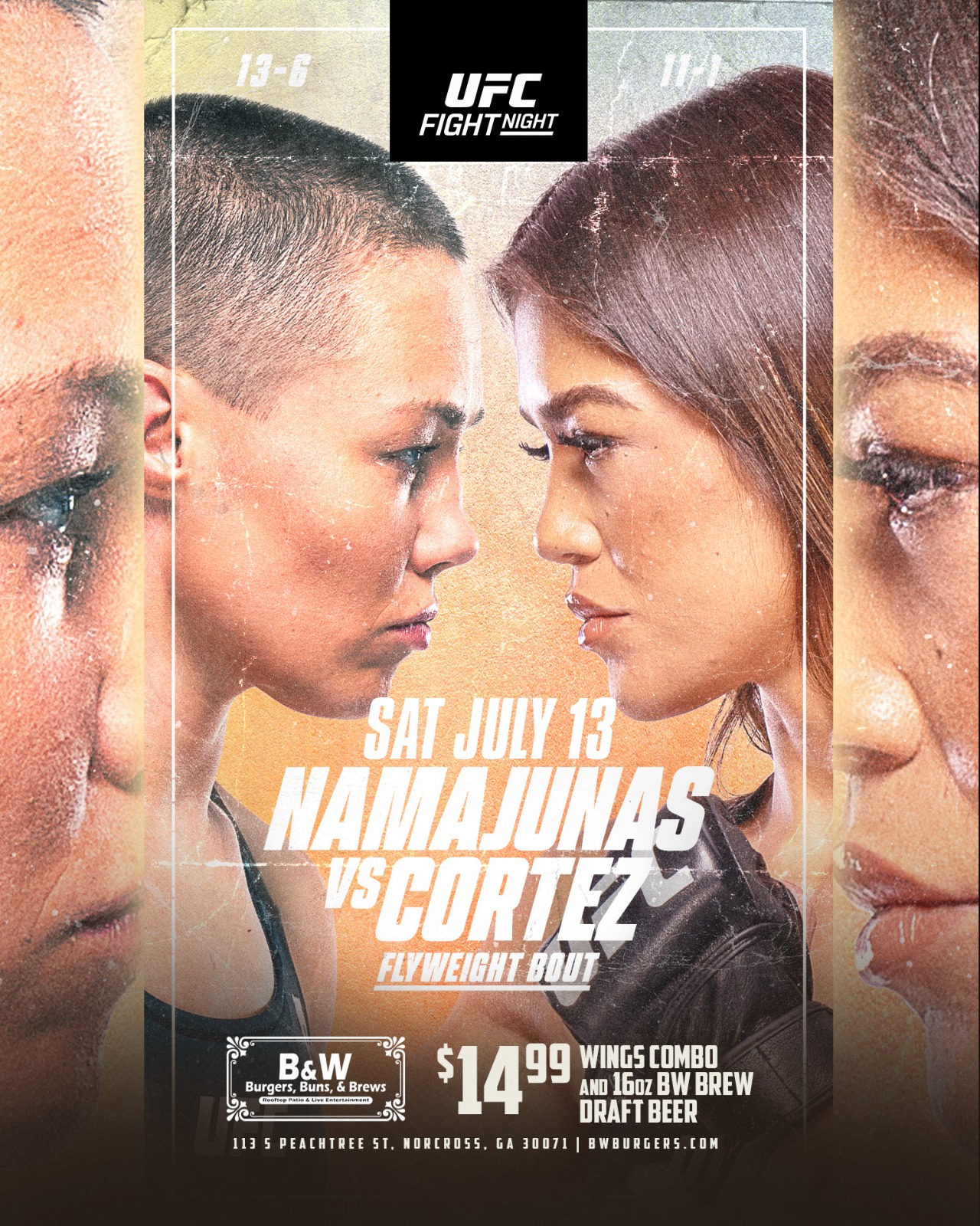 UFC Fight Night | B & W Burgers