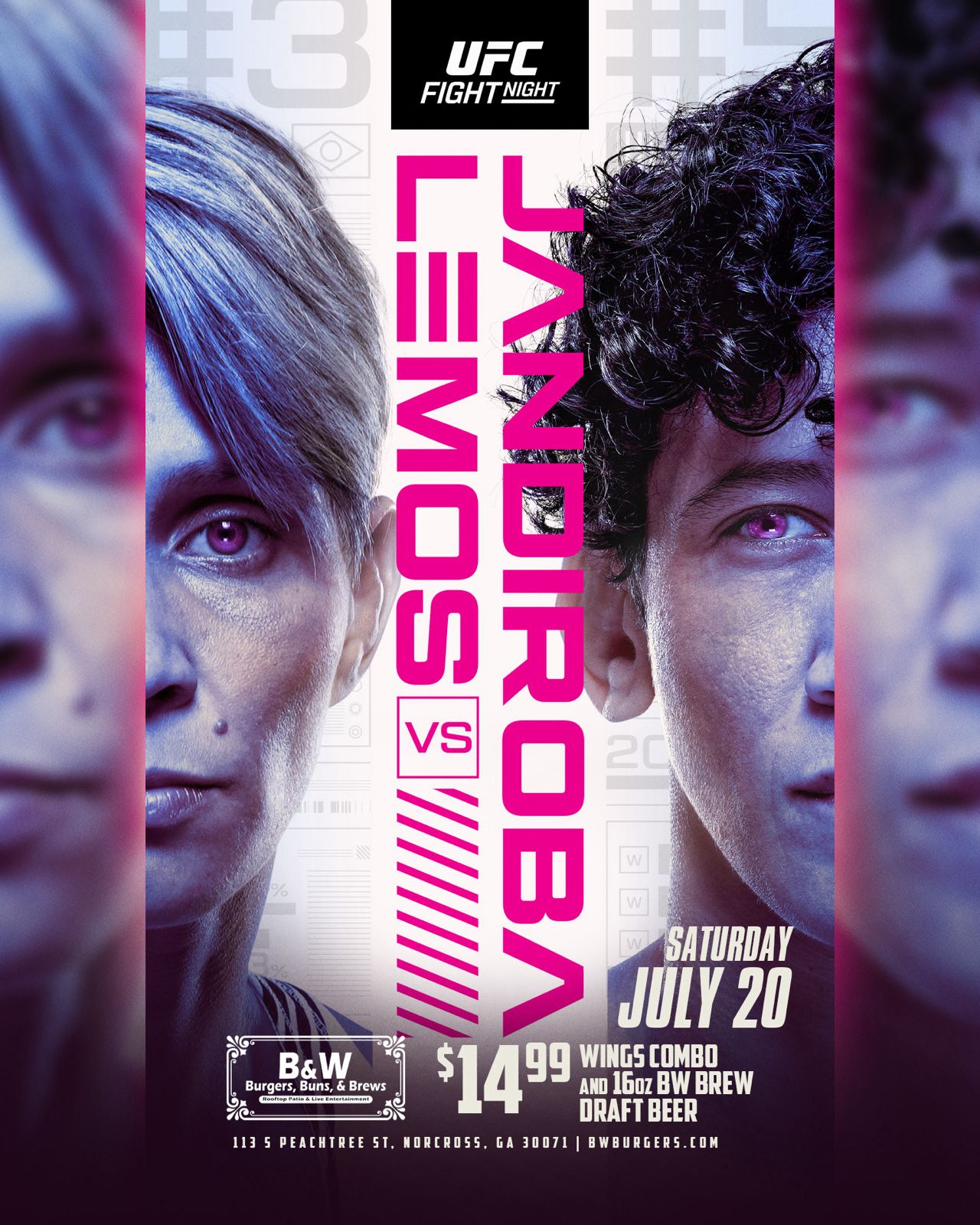UFC Fight Night | B & W Burgers